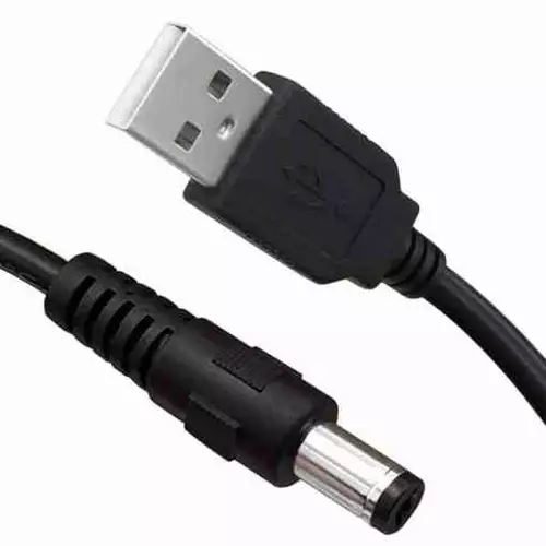 USB to DC 5V Power Cable | Type-A to Barrel Jack